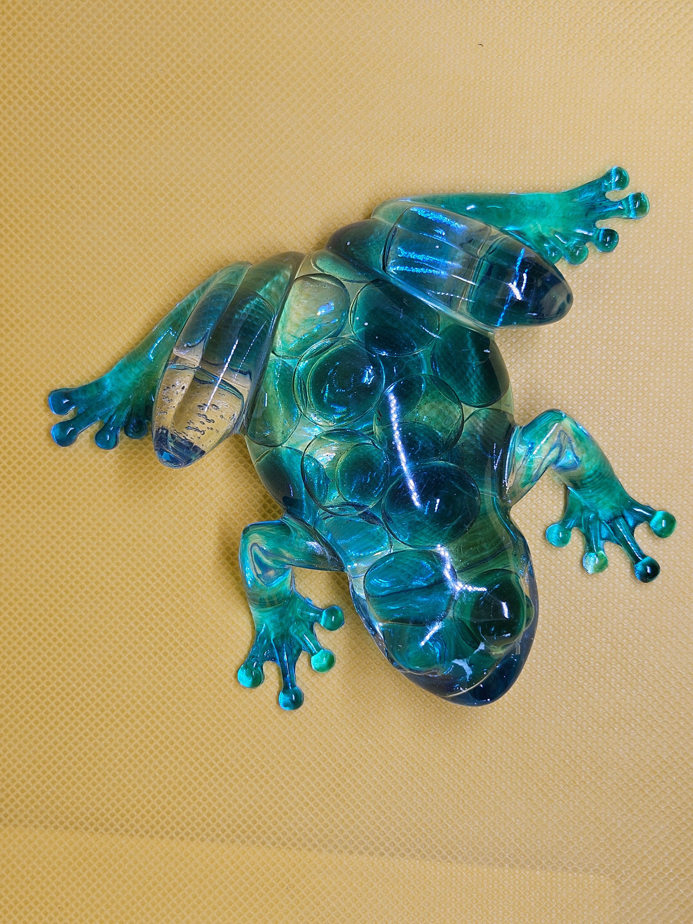 Resin Frog With Marbles - Etsy