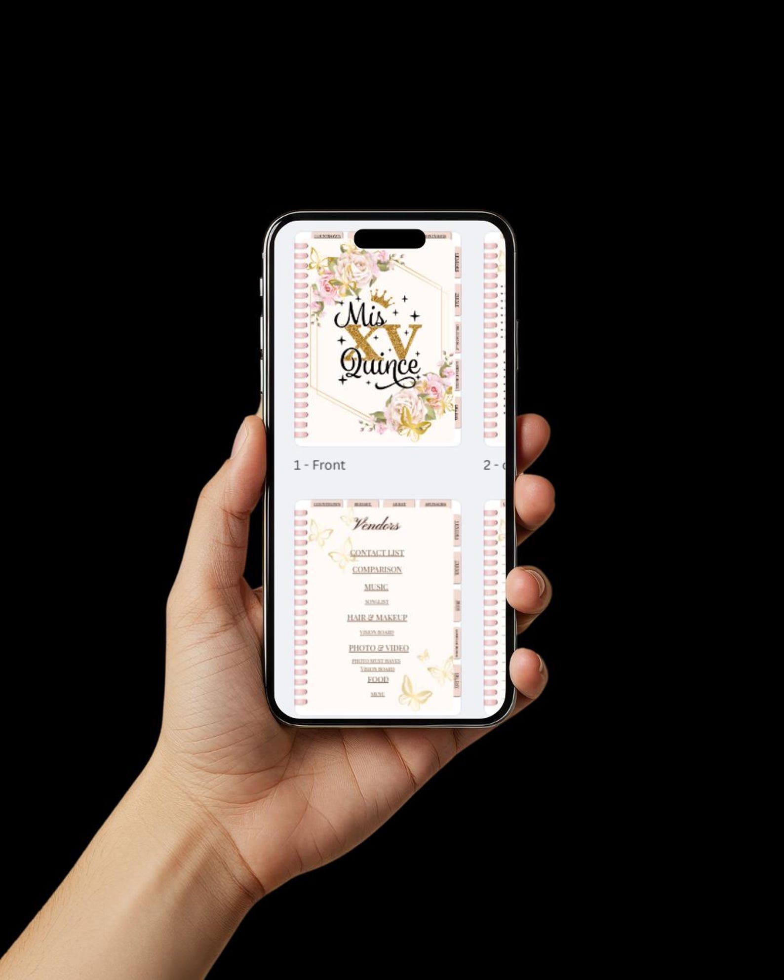 Editable XV Planner | Quinceañera Planning PDF | 33 Pages | Hyperlinked ...