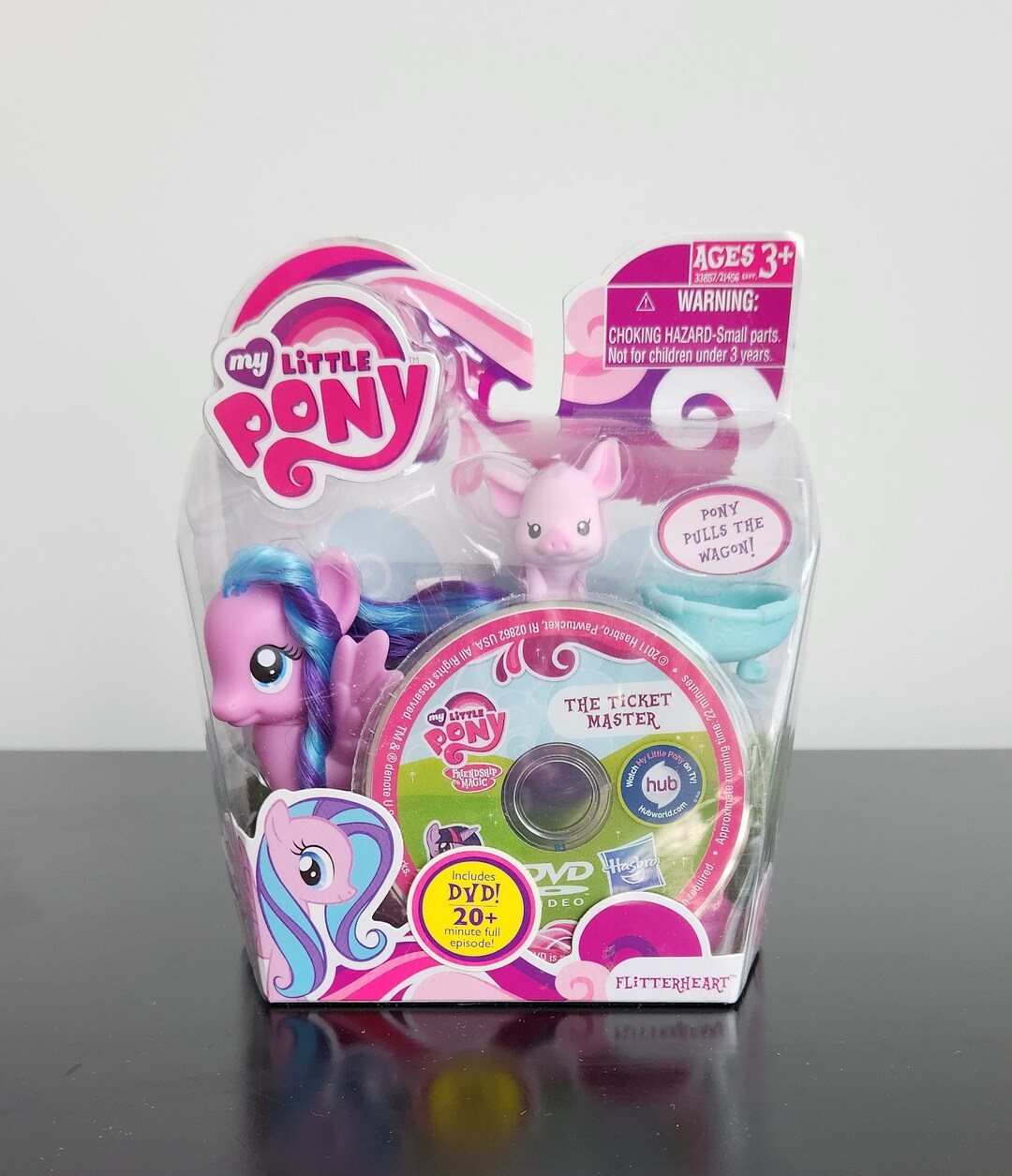 Hasbro MLP My Little Pony Flitterheart With DVD of the Ticket Master ...