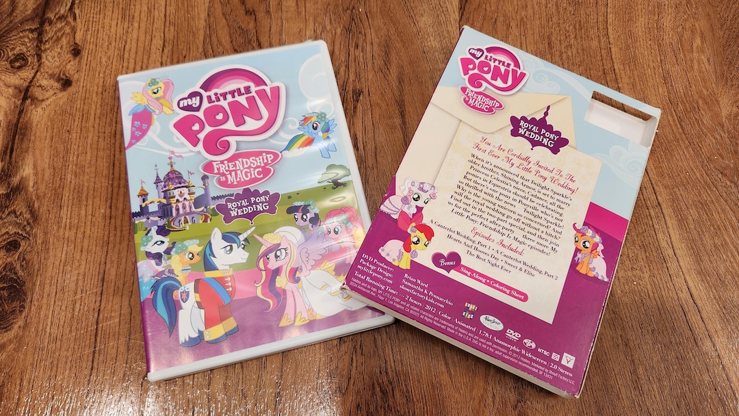 Hasbro MLP My Little Pony Friendship is Magic Royal Pony Wedding DVD - Etsy