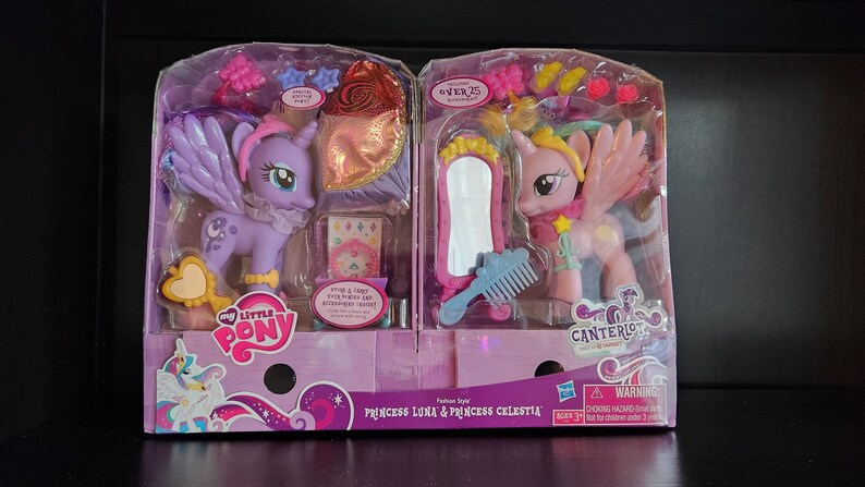 Hasbro MLP My Little Pony Princess Luna & Princess Celestia MLP Fashion ...
