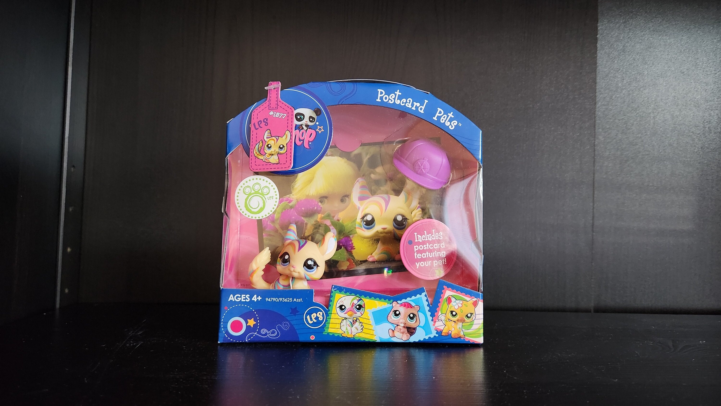 Hasbro LPS Littlest Pet Shop Postcard Pets Chinchilla 1577 RARE Vintage ...