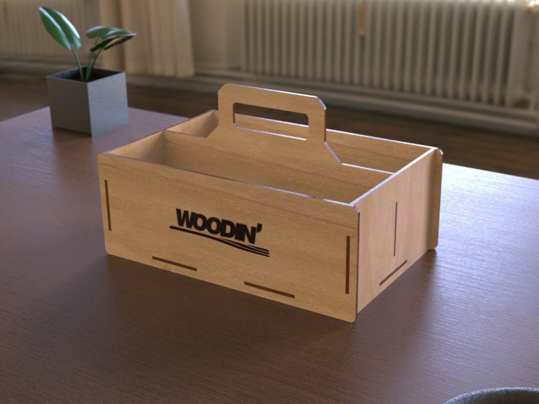 Laser Cut Tool Box Template: DIY Storage Organizer (SVG, DXF, Ai, Lbrn2 ...