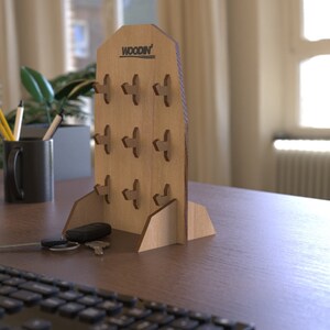 Key Holder Template for Laser Cutting Wall Mounted Key Organizer Laser ...