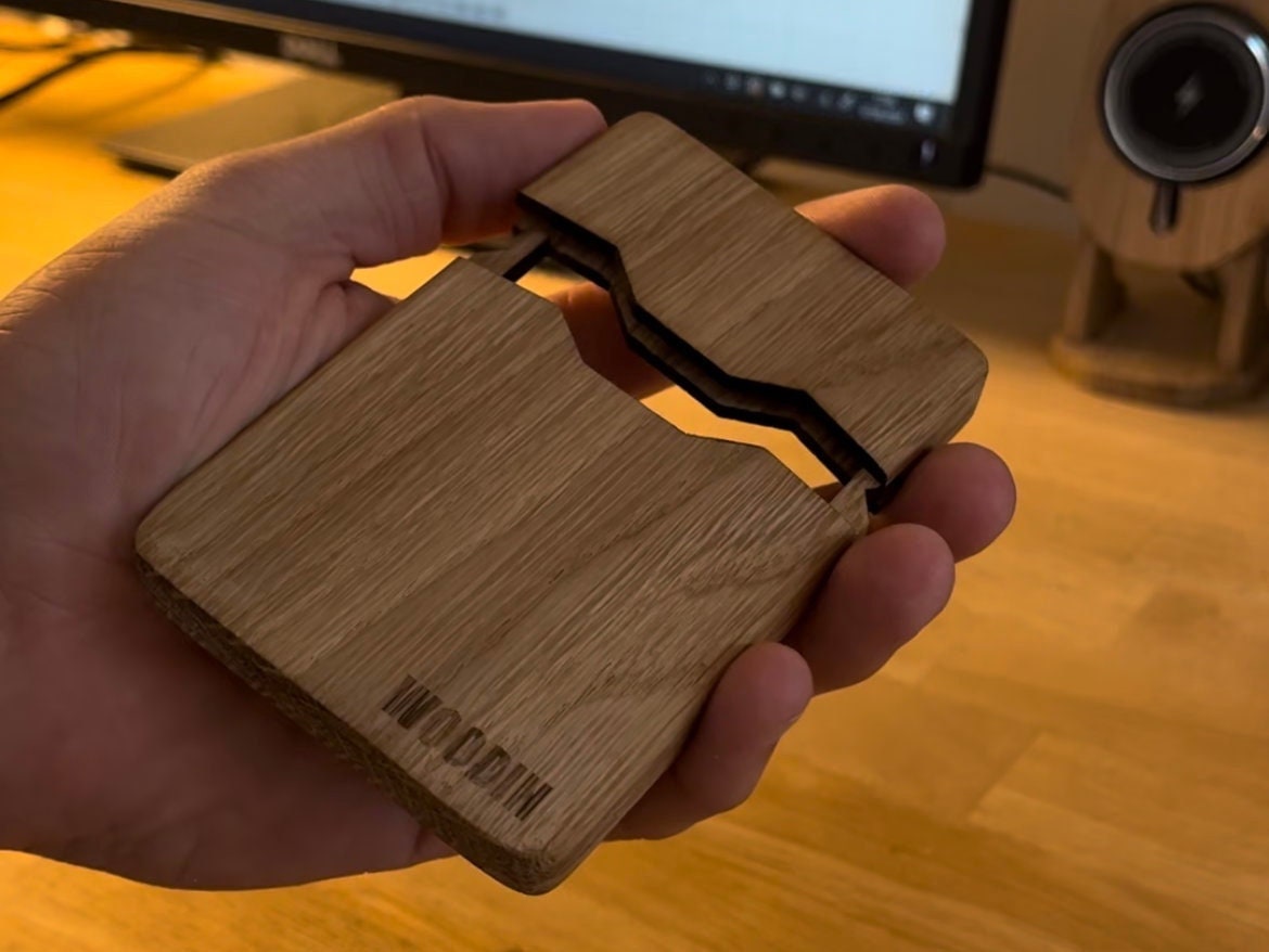 Laser Cut Wooden Card Holder Template Card Case Wooden Wallet Business ...