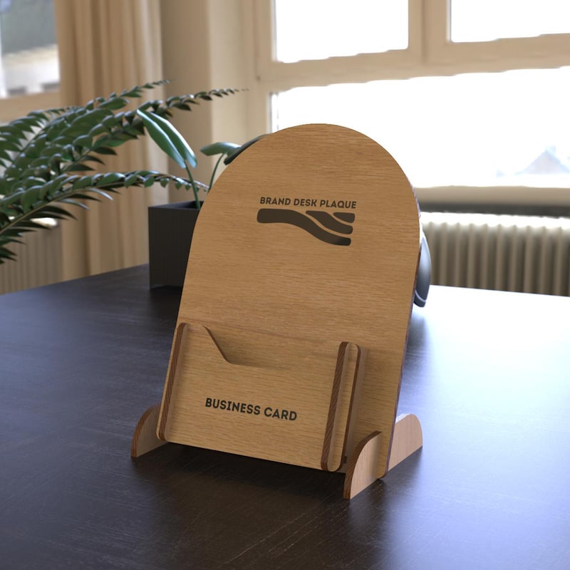 Business Card Holder for Desk - Etsy