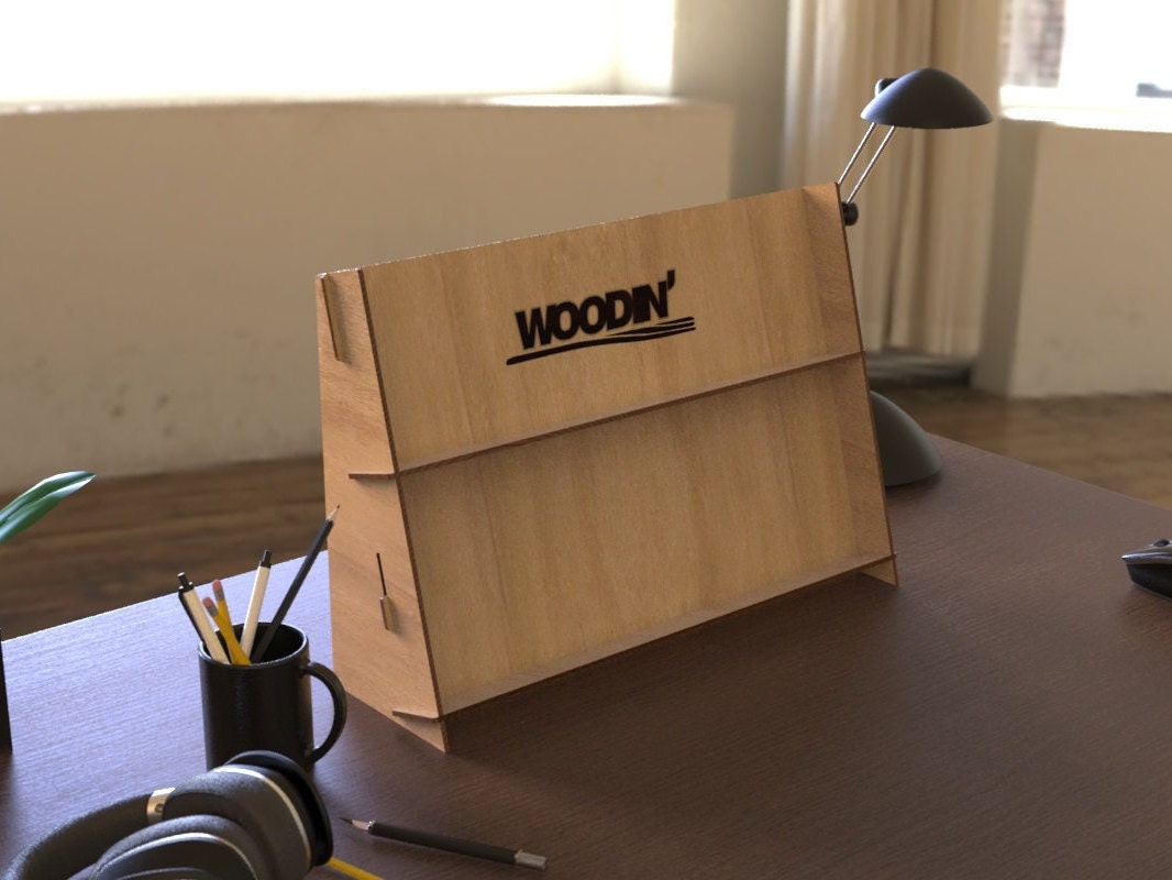 Retail Counter Display Template for Laser Cutting | Display Stand | DIY ...