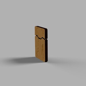 Laser Cut Wooden Card Holder Template | Card Case | Wooden Wallet ...