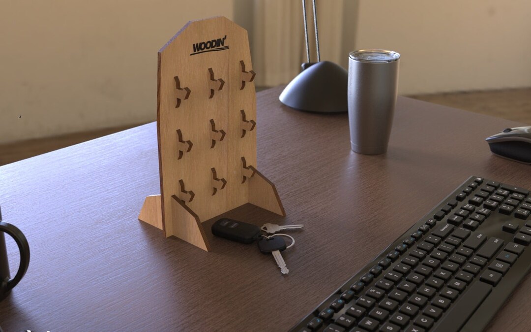 Key Holder Template for Laser Cutting Wall Mounted Key Organizer Laser ...