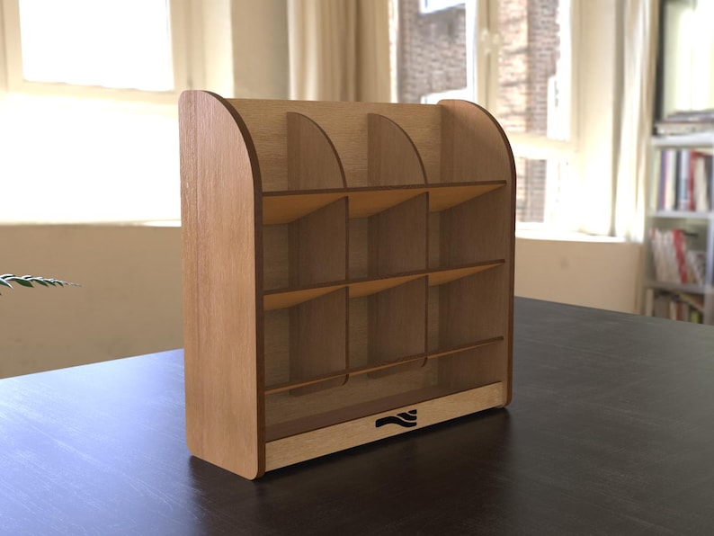 Laser Cut Pen Holder Desk Organizer: Customizable Design (SVG, DXF, AI ...