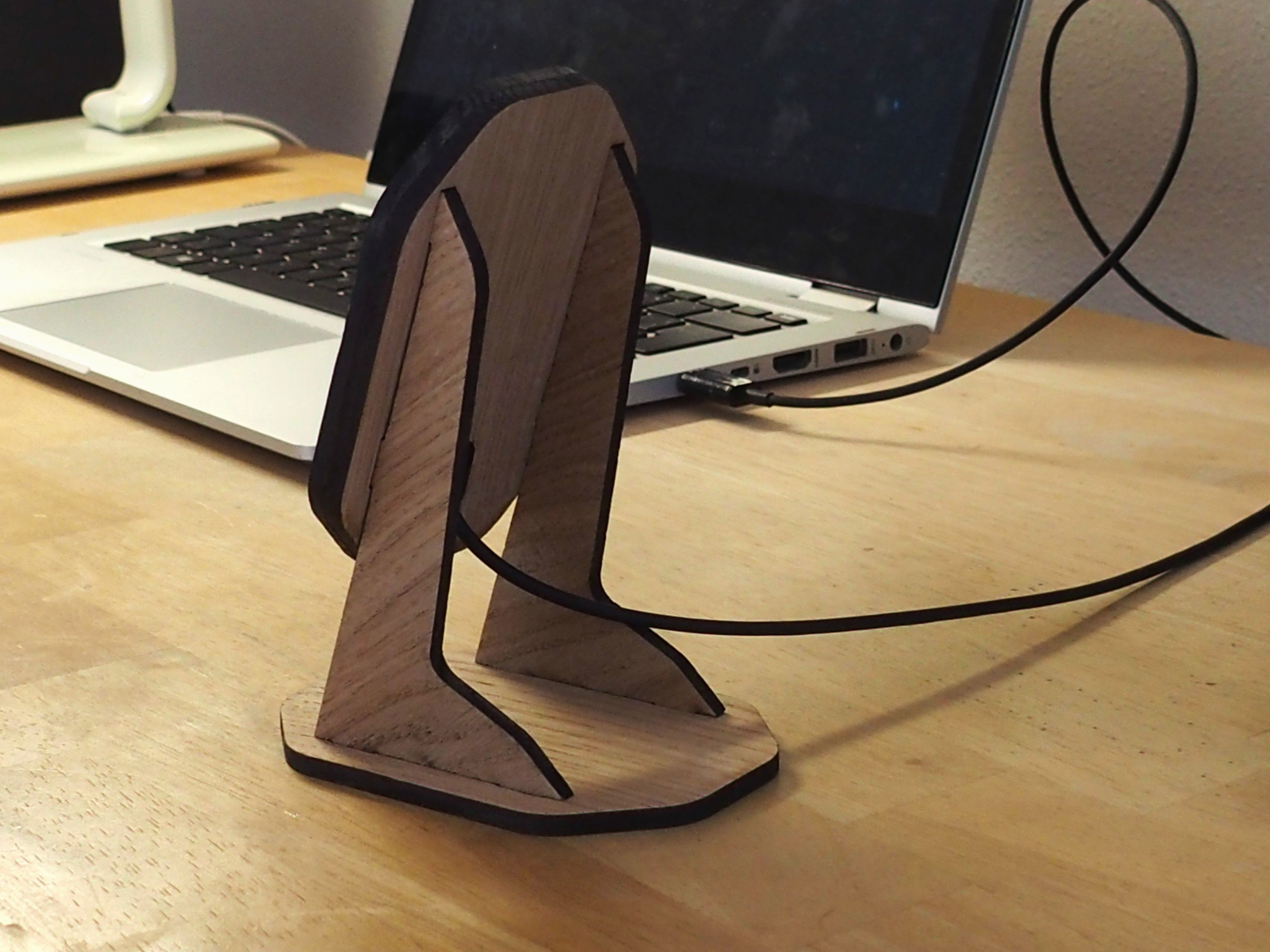 Plywood Magsafe Charger Stand: Laser Cut Apple Dock (dxf, Pdf, Svg, Dwg ...