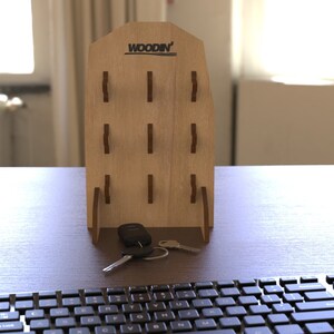 Key Holder Template for Laser Cutting Wall Mounted Key Organizer Laser ...