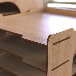 Paper Organizer Template for Laser Cutting | Desk Organizer | DIY Paper ...