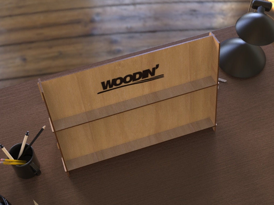 Retail Counter Display Template for Laser Cutting Display Stand DIY ...