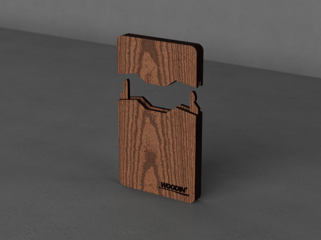 Laser Cut Wooden Card Holder Template Card Case Wooden Wallet Business ...