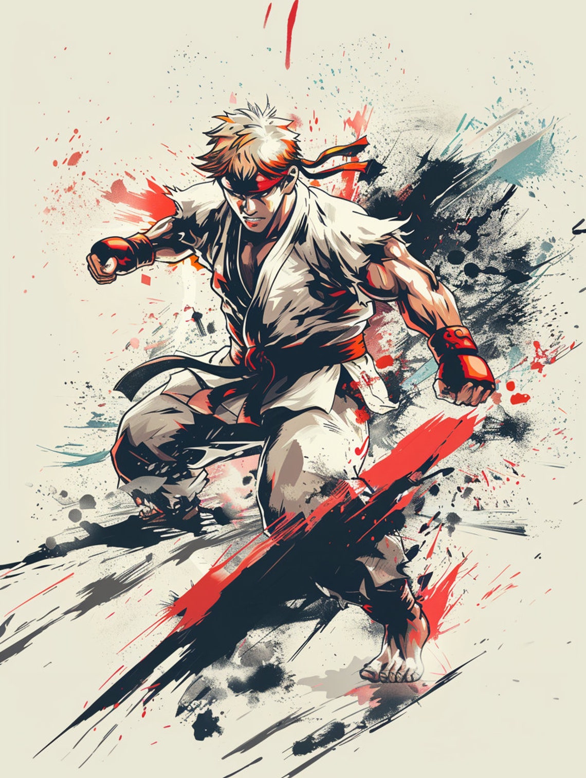 Fighter Warrior Anime, Digital, Artwork, Manga, Fanart, Fantasy, Otaku ...