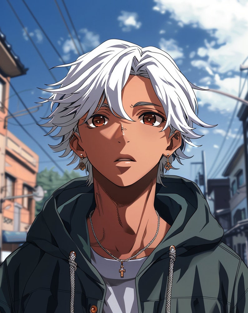 White Anime, Digital, Artwork, Manga, Fanart, Fantasy, Otaku, Virtual ...