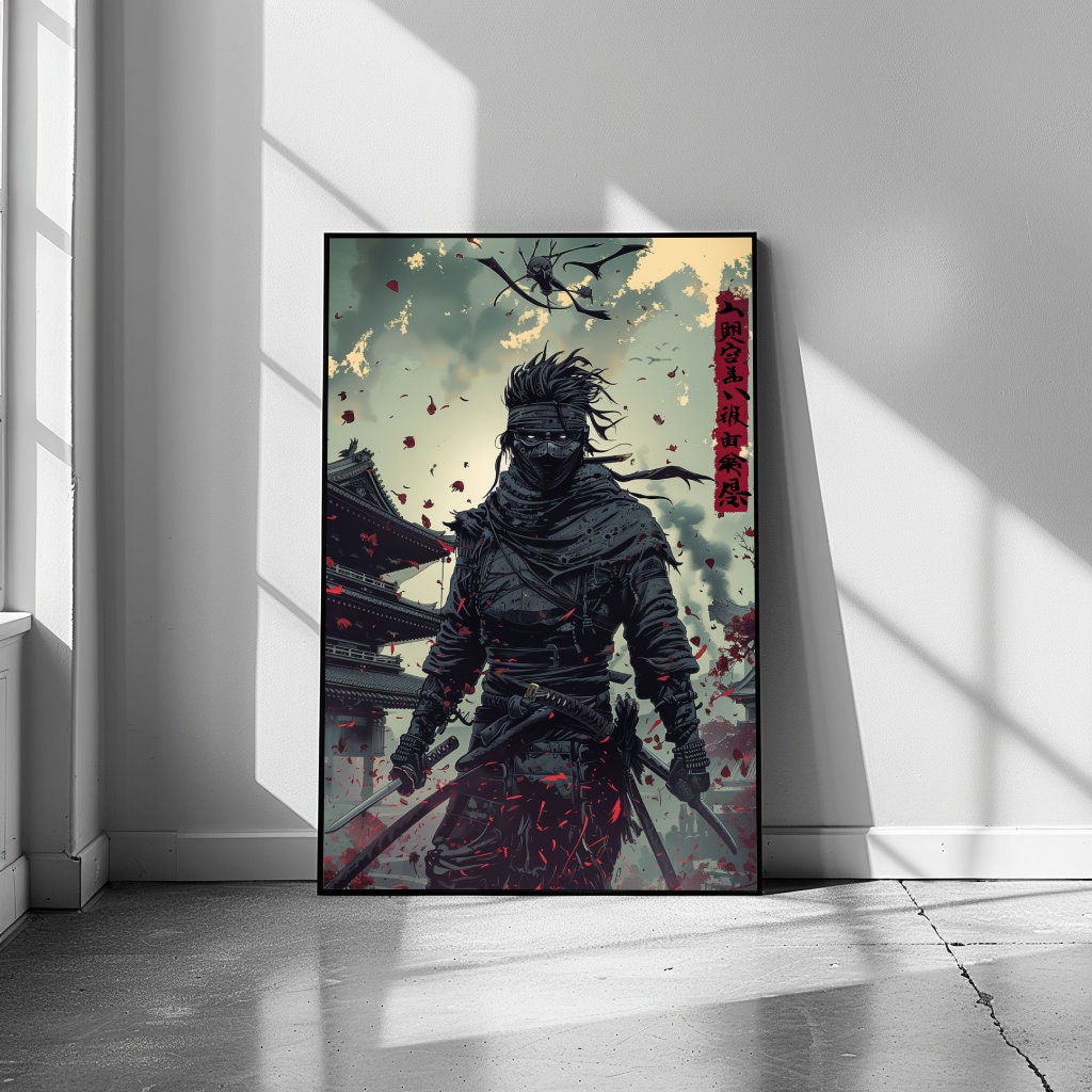 Ninja Assassin Anime Digital Artwork Manga Fanart Fantasy Otaku Virtual Pixel Art
