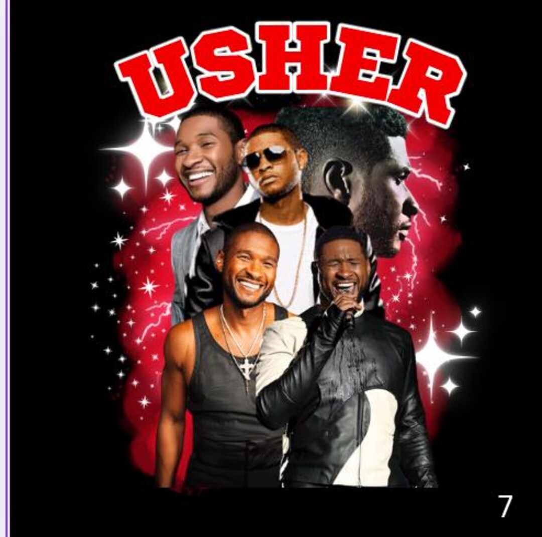Usher Boot Leg Concert Png - Etsy