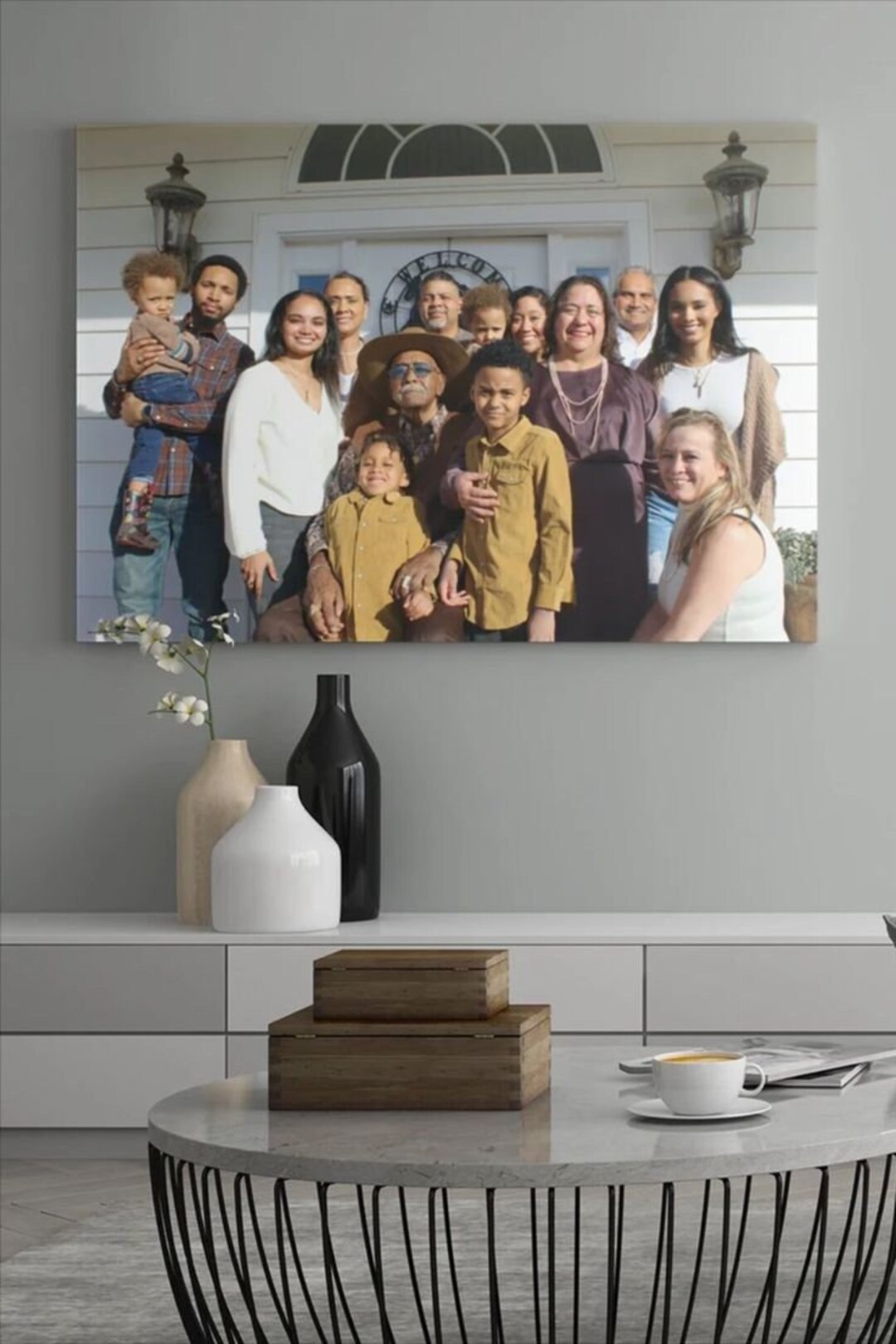 Custom Portrait Family Print, Personalized Gift for Family, Our Family ...