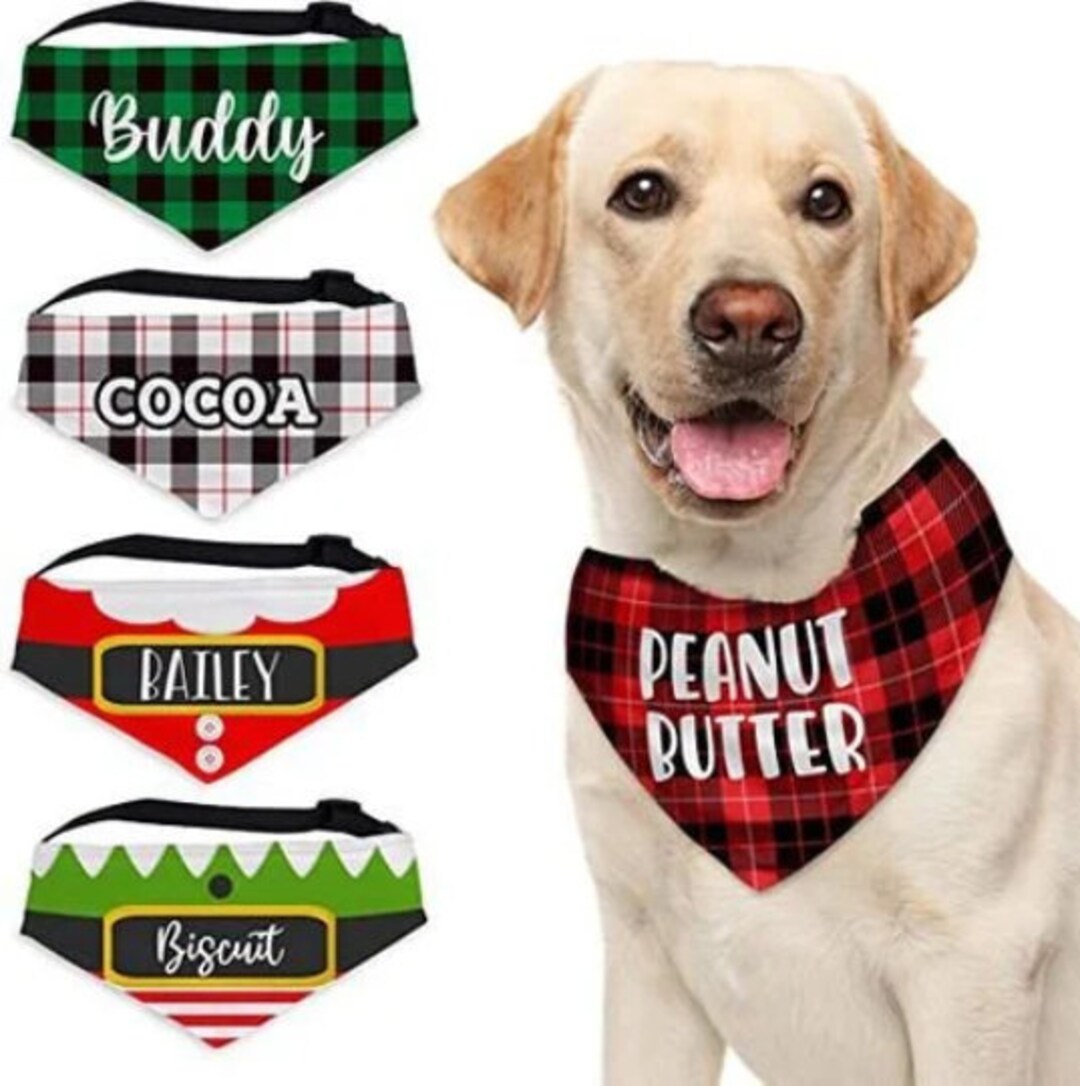 Custom Dog Bandana, Customized Dog Bandana, Personalized Dog Bandana ...