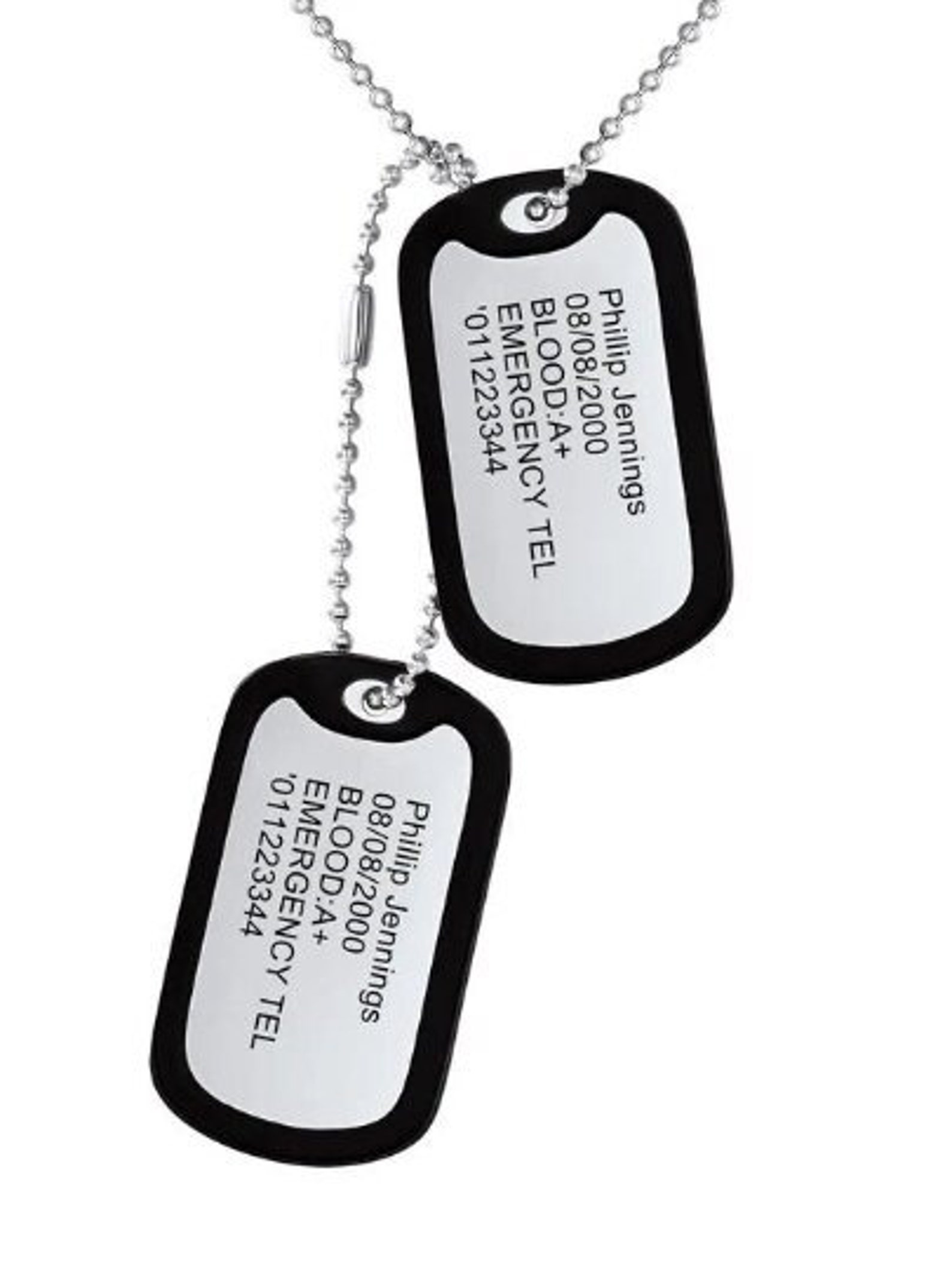 Custom Dog Tag Necklace, Personalized Name/photo Pendant, Military ...
