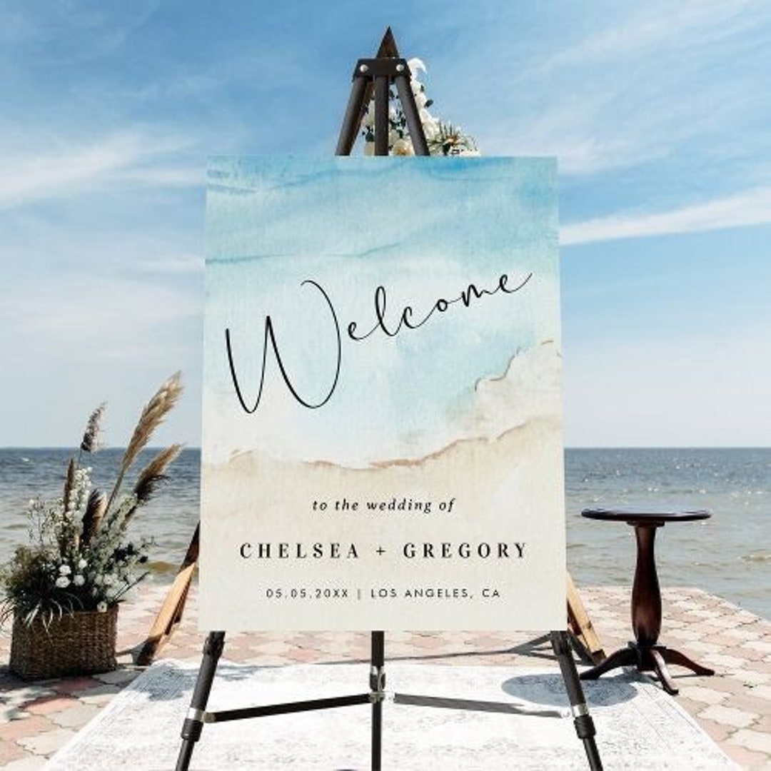 Personalized Wedding Welcome Sign, Welcome to the Wedding of Foamcore ...