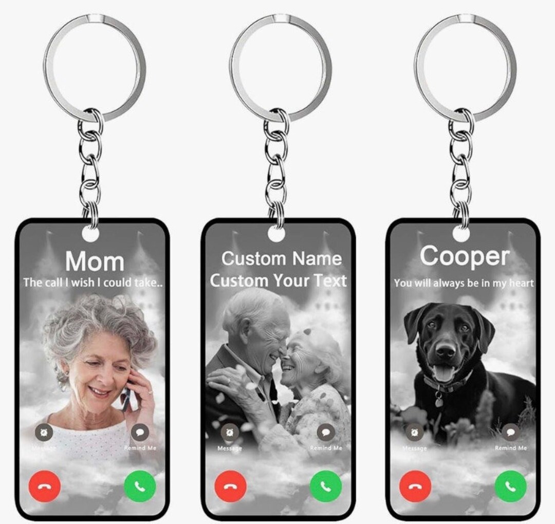 Custom Sublimation Keychain, Personalized Keychain, Custom Name ...