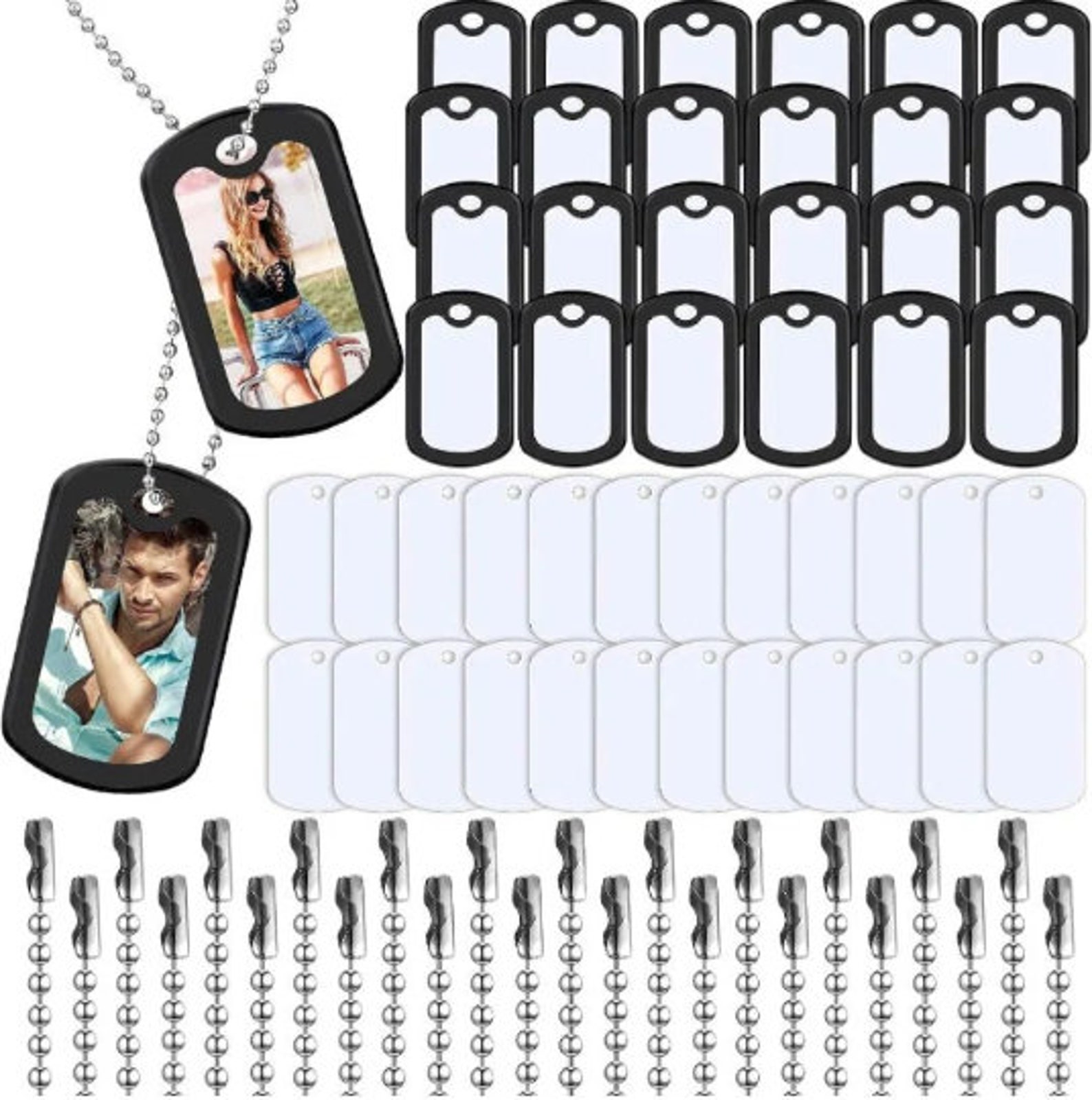 Custom Dog Tag Necklace, Personalized Name/photo Pendant, Military ...