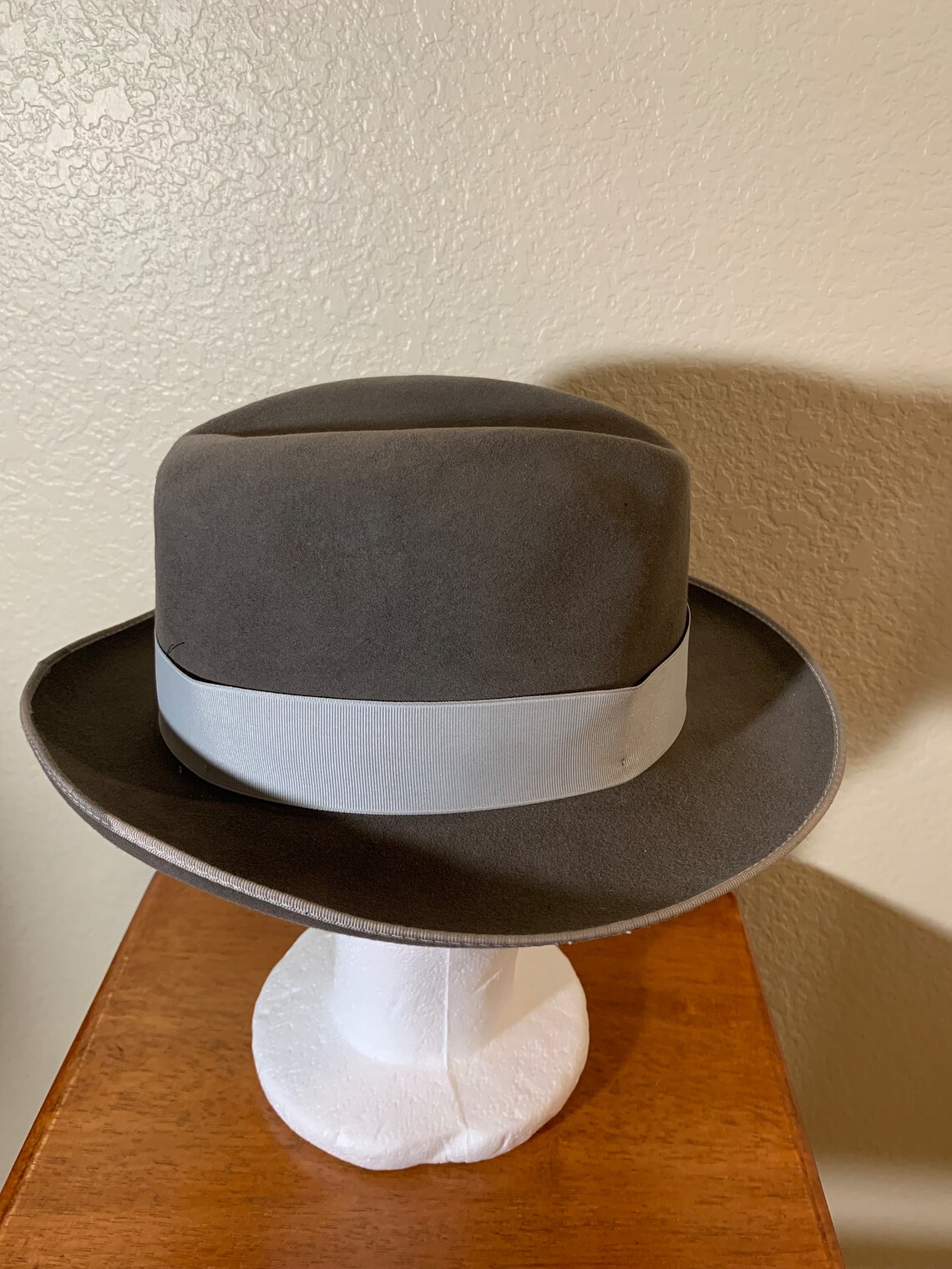 Vintage Grey Felt Stetson Fedora - Etsy