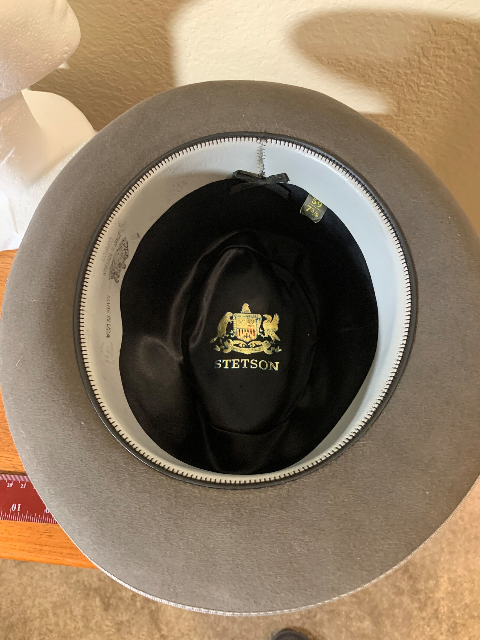 Vintage Grey Felt Stetson Fedora - Etsy