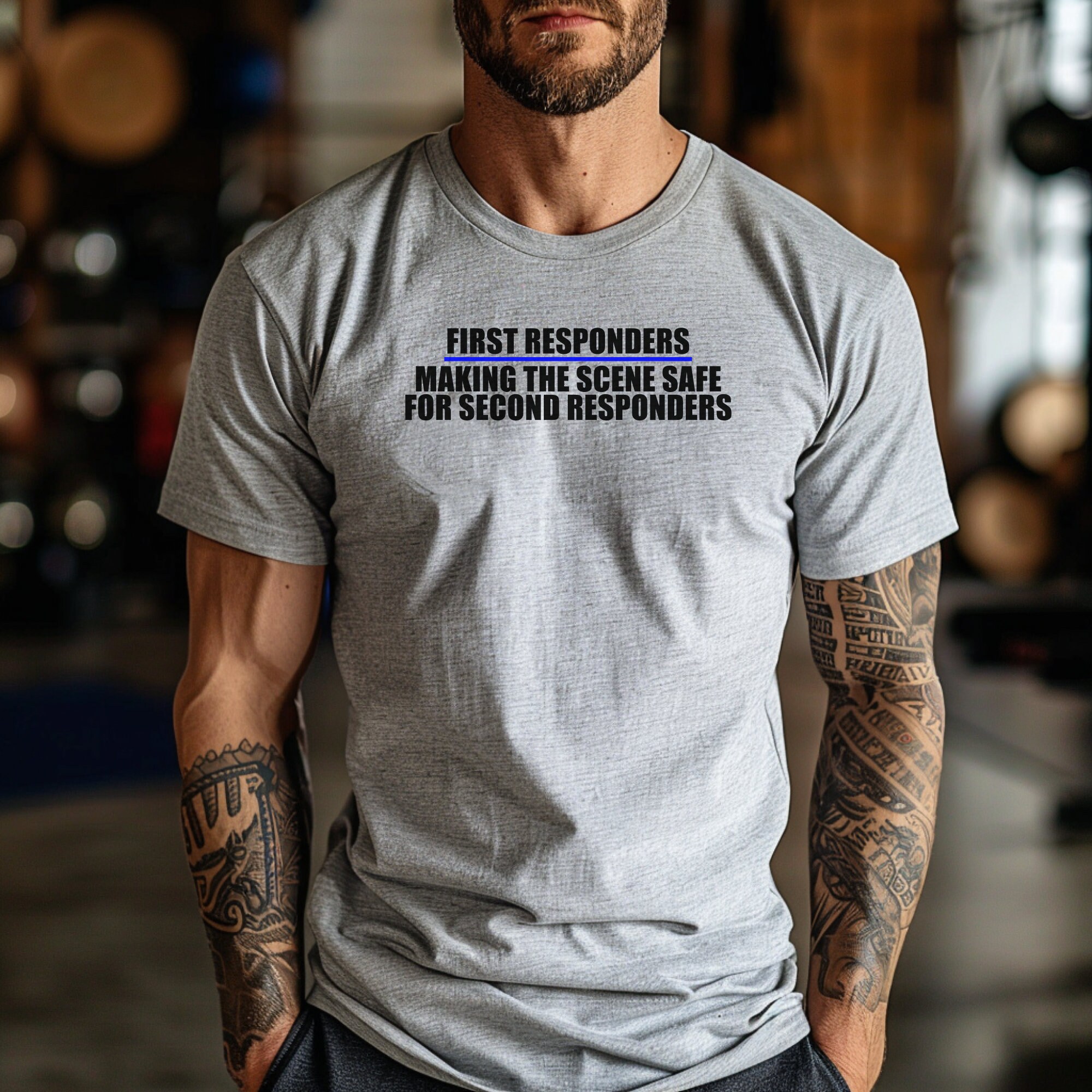 First Responders Making the Scene Safe for Second Responders, Thin Blue ...