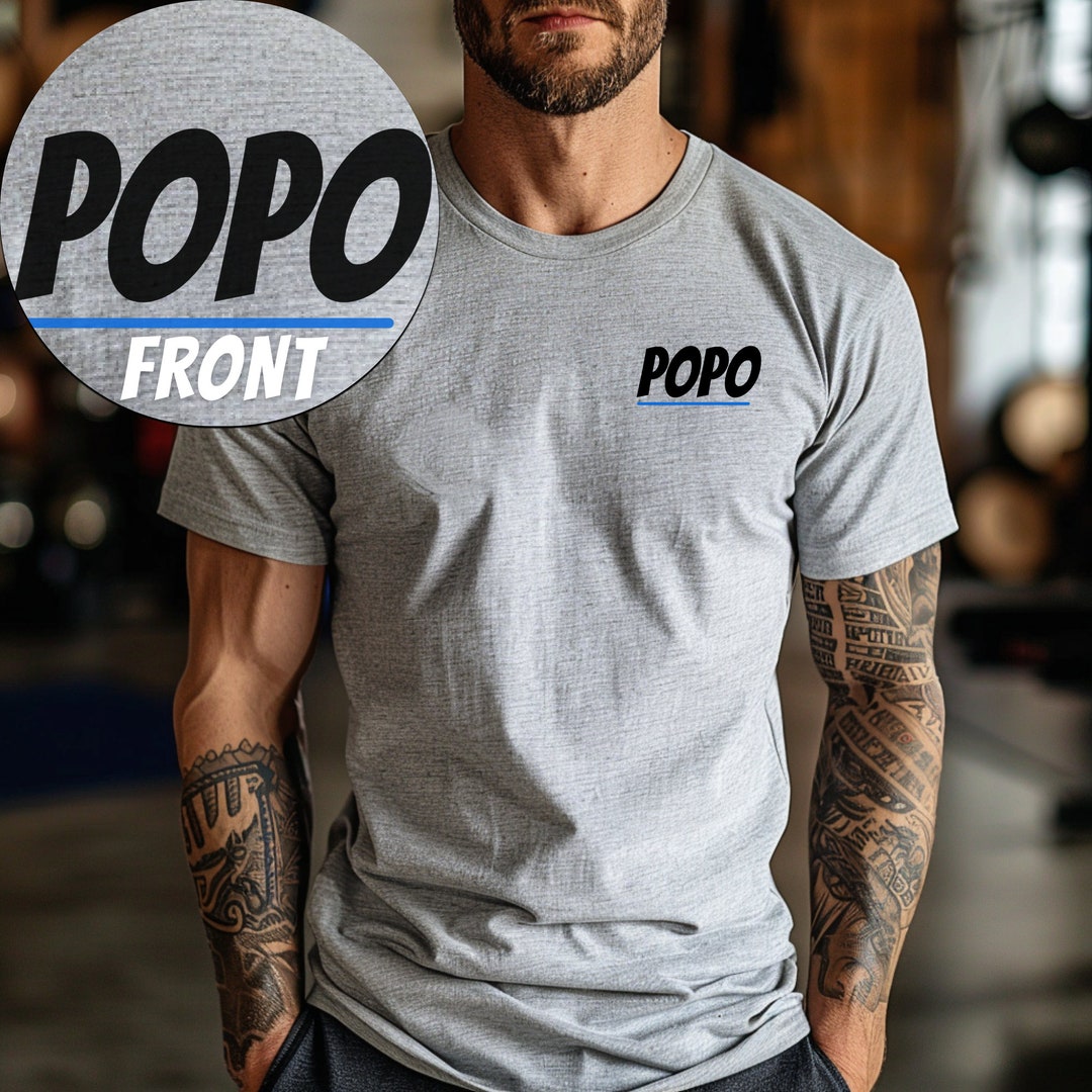 POPO Tshirt, Thin Blue Line Tshirt, Police Officer Gift, Funny Cop ...