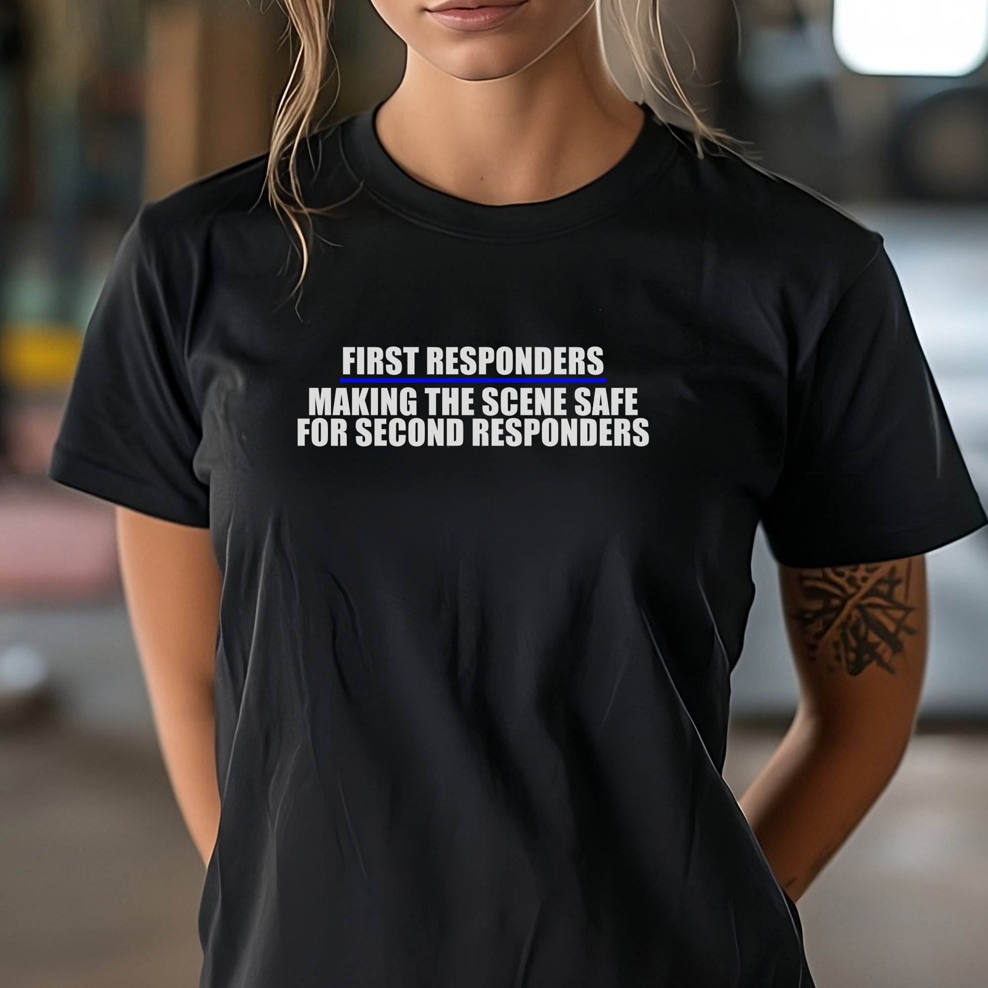 First Responders Making the Scene Safe for Second Responders, Thin Blue ...