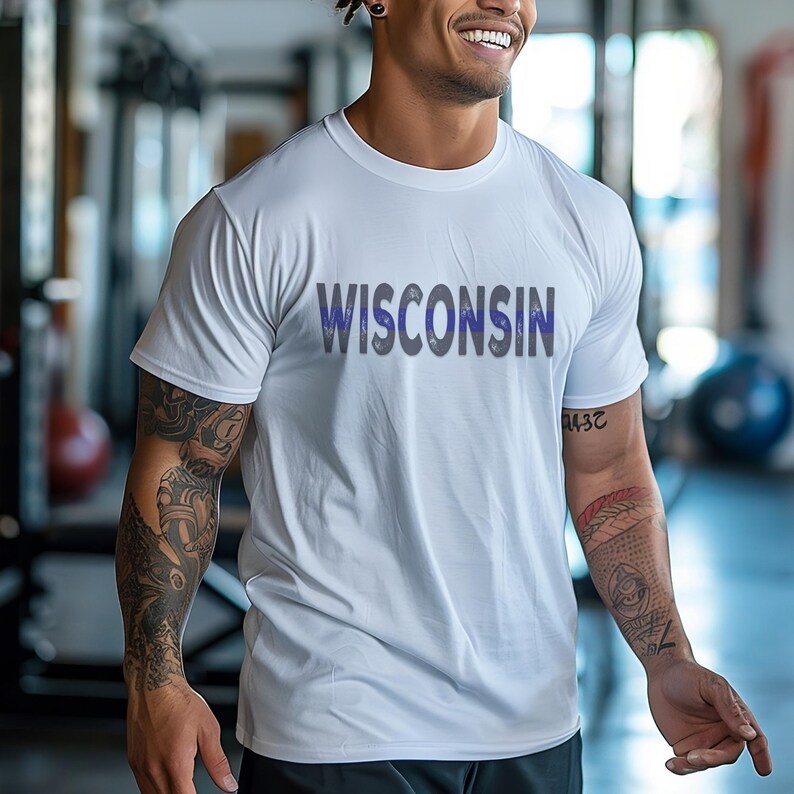 Camiseta de Wisconsin Thin Blue Line, Back the Blue, apoyo a las ...
