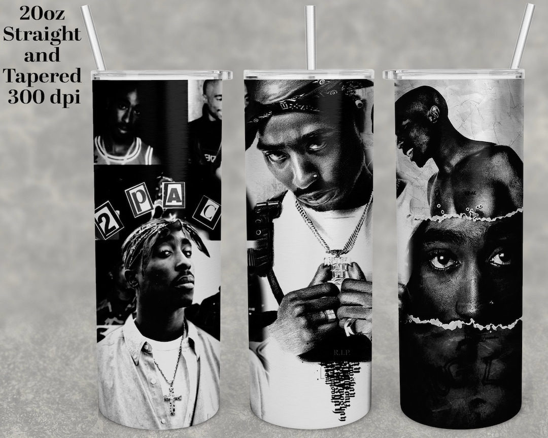 Tupac Amaru Shakur Tumbler 20 Oz Skinny Stitch Tumbler Sublimation ...