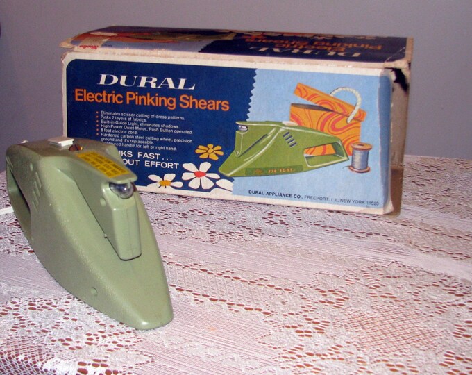 Vintage Electric Pinking Shears - Etsy