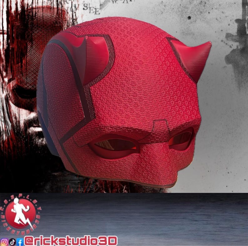 Daredevil Born Again Helmet, 3D Print File STL (digital Download) - Etsy
