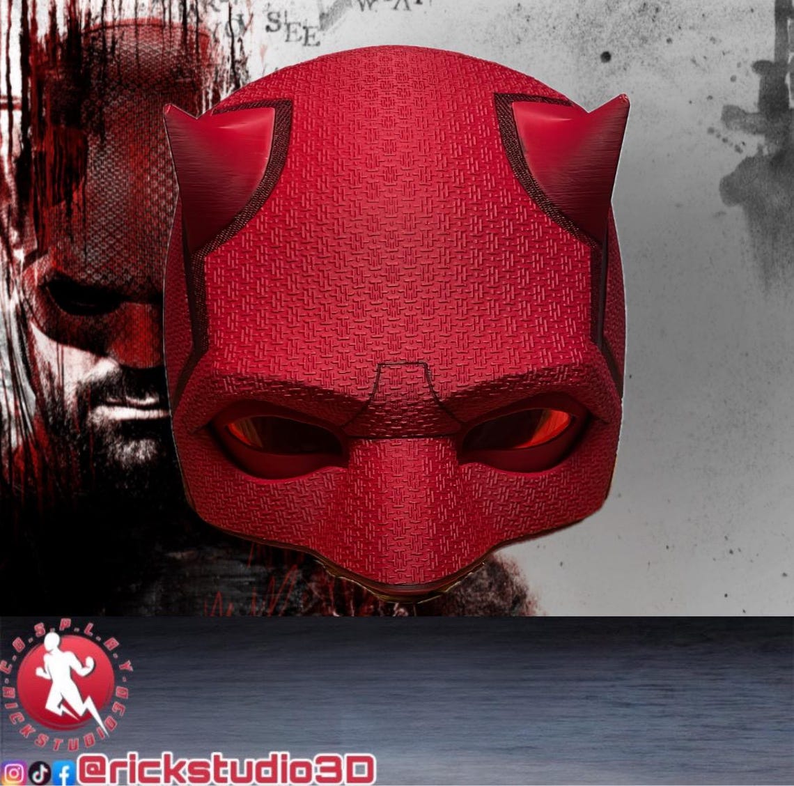 Daredevil Born Again Helmet, 3D Print File STL (digital Download) - Etsy