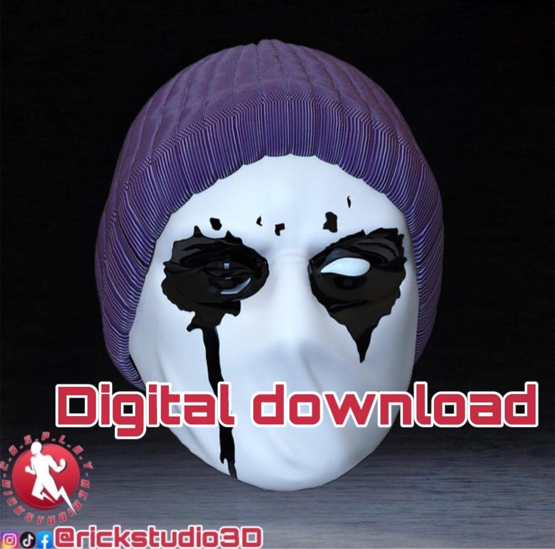 Muse, Daredevil Born Again Mask Helmet | 3D Printable Model Print File ...