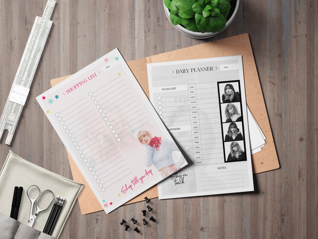 Taylor Swift Printable Planners - Etsy