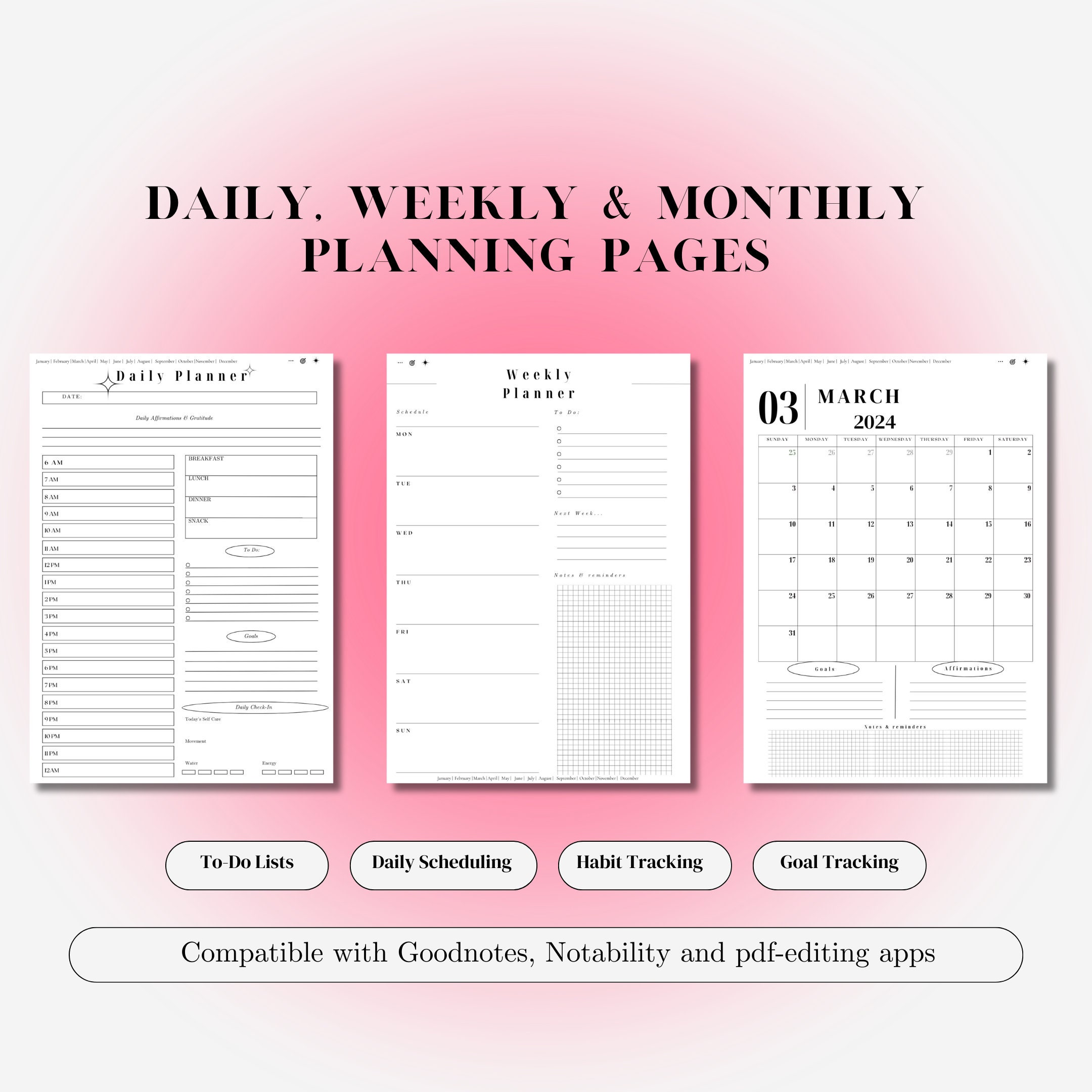 2024 Planner by Aura Studios | 2024 Digital Planner, 2024 Planner ...