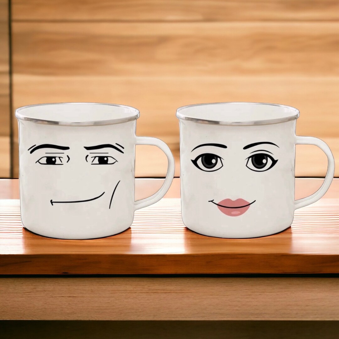 Cute Fun Animated Roblox Male Man Face Female Woman Face Mug Meme ...