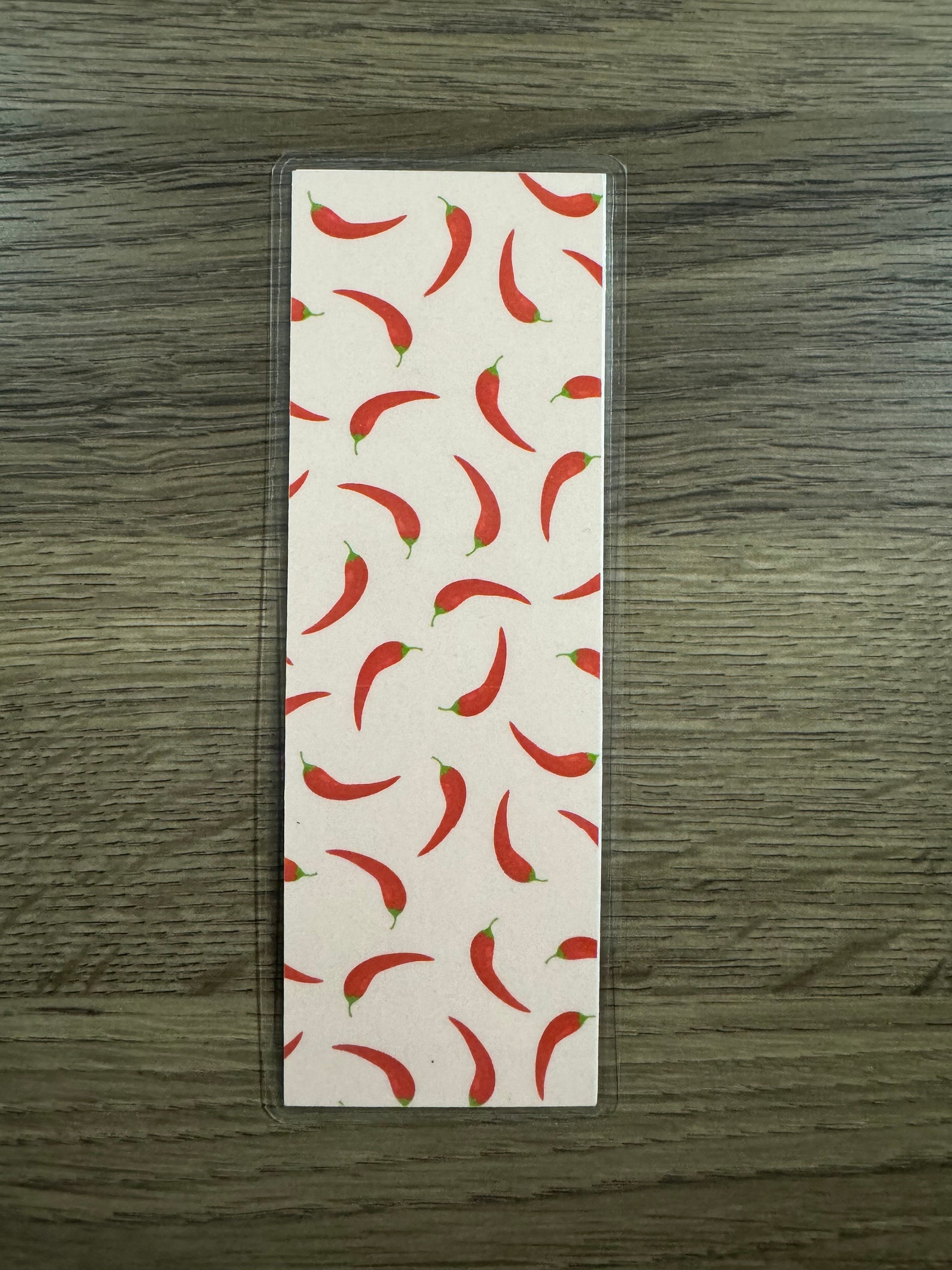 Spicy Chili Pepper Laminated Bookmark: Book Lover Gift - Etsy