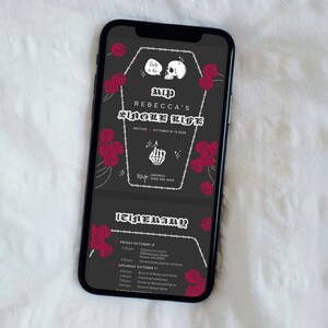 RIP Single Life Bachelorette Party Invitation Itinerary Bride or Die ...