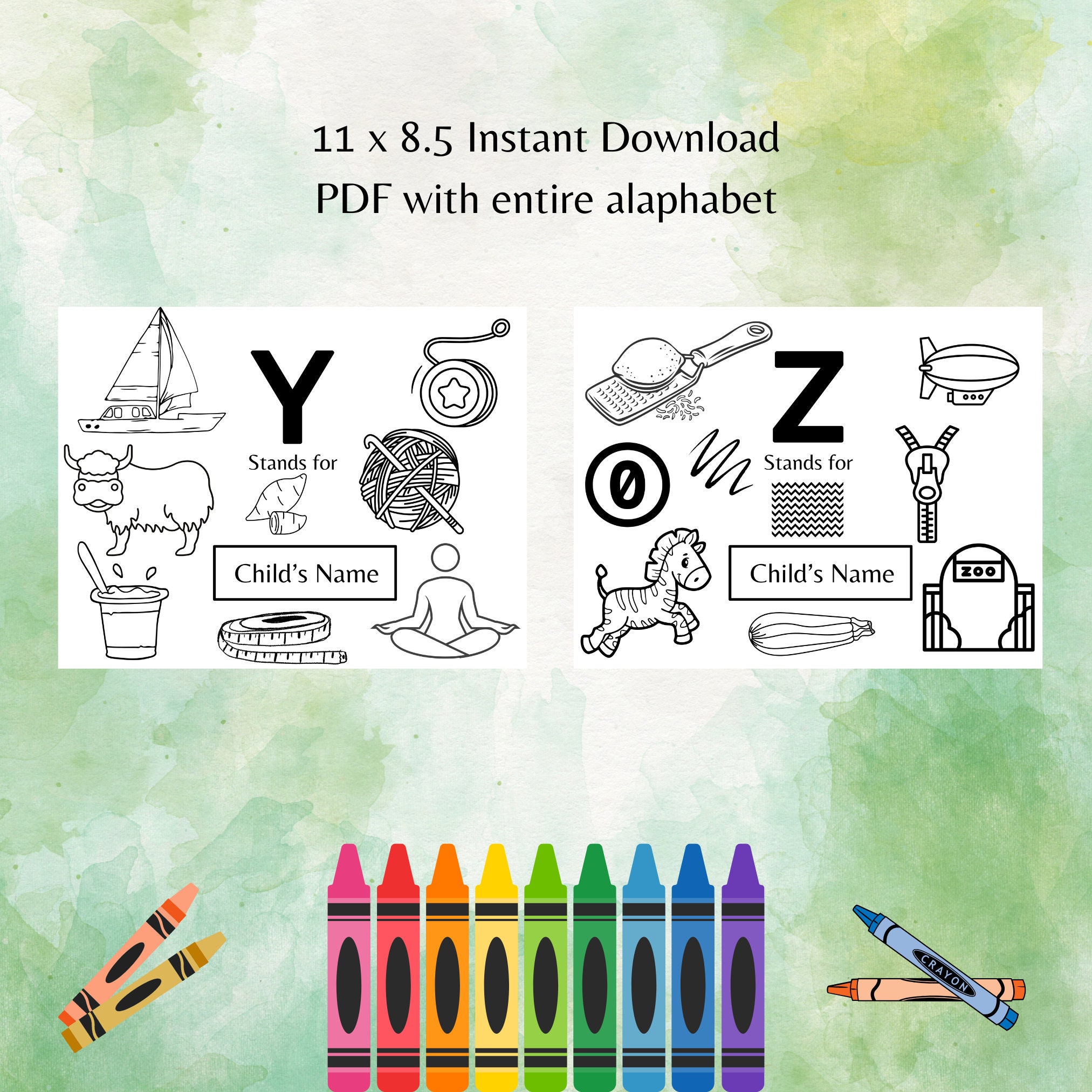 Editable Name Coloring Pages, Personalized Coloring Place Mat Sheet ...