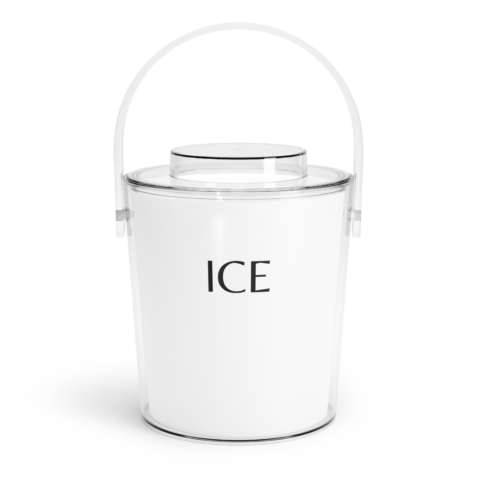 Modern Ice Bucket | Sleek Acrylic Lucite | 3 Qt Capacity - Etsy