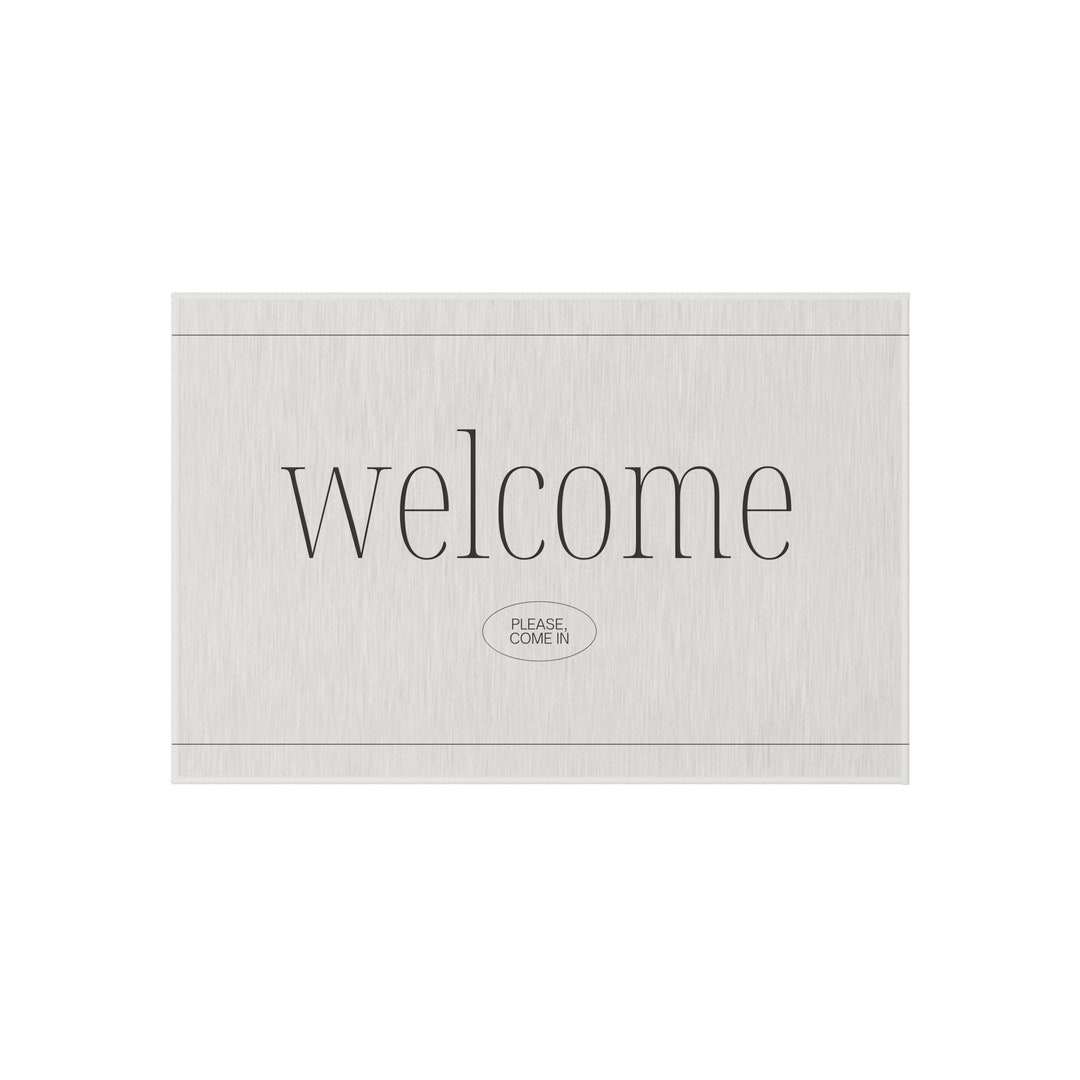Modern Minimalism: Welcome Outdoor Rug 24'x36' Non-skid Polyester ...