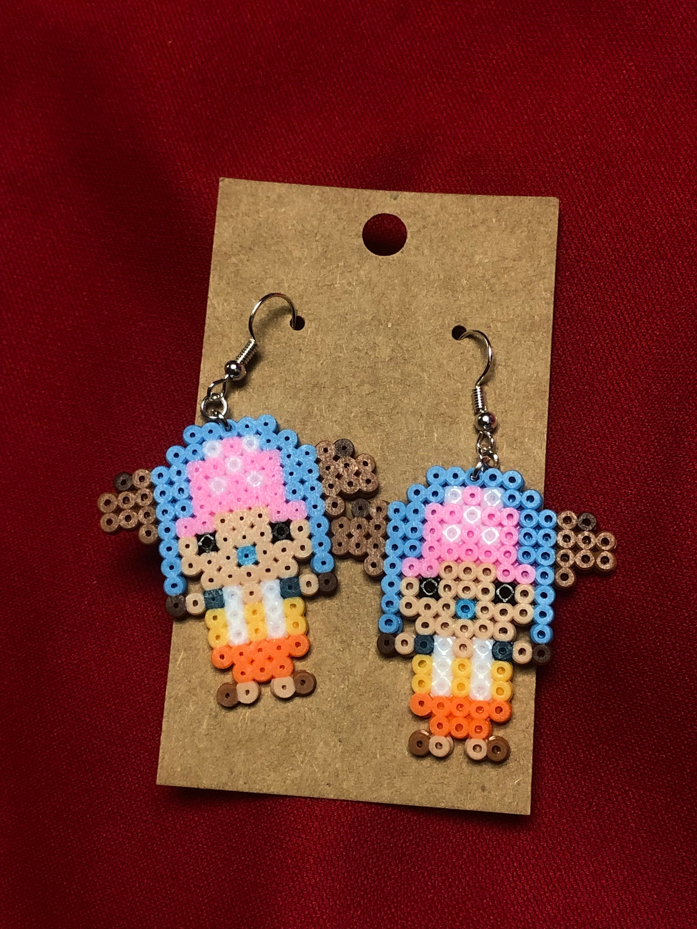 Tony Tony Chopper Perler Bead Earrings - Etsy