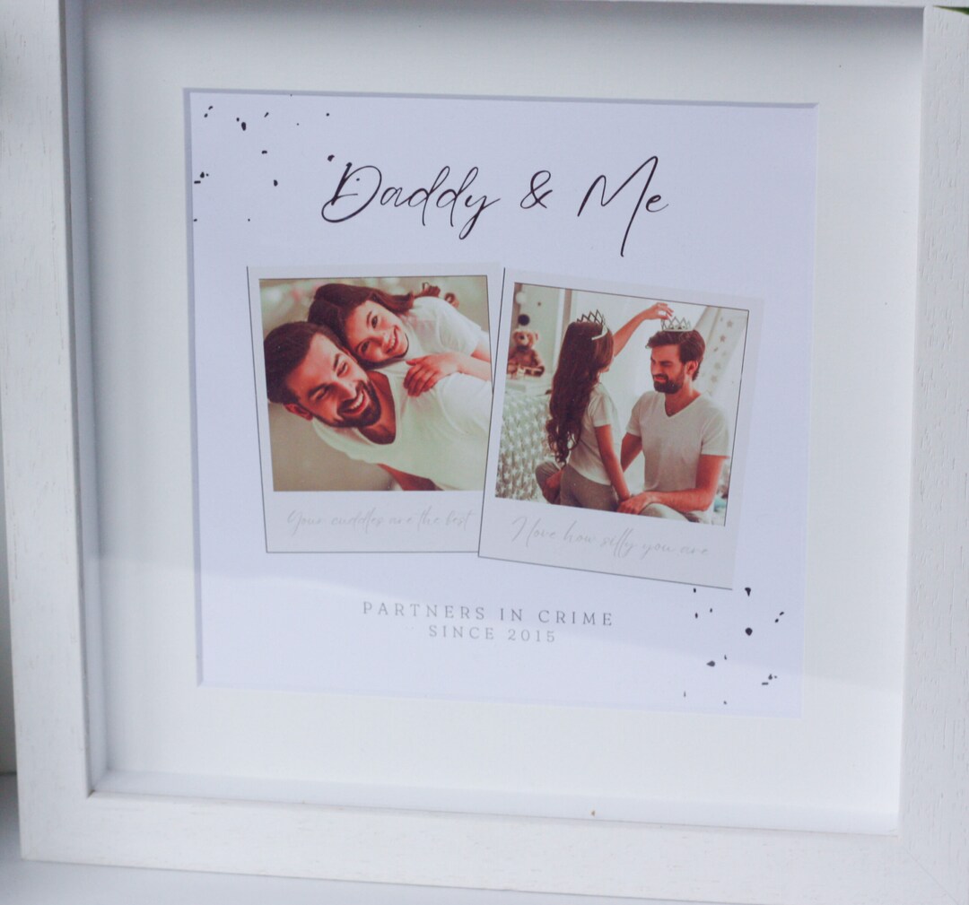 Daddy & Me Frame Personalised Daddy Frame Daddy and Me Gifts for Daddy ...